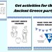 Ancient Greece Gods Printable Mythology Games Pack; Fun Activity for ...