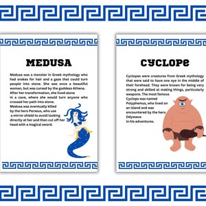 Ancient Greece Gods Printable Mythology Party Game; Fun Activity for ...