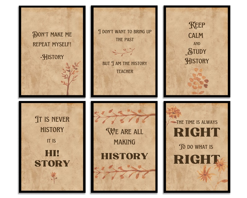 Printable Funny and Inspiring History Teacher Posters; History ...