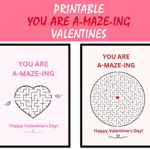 Printable Valentine's Day Activity Cards! Digital Download I Material ...