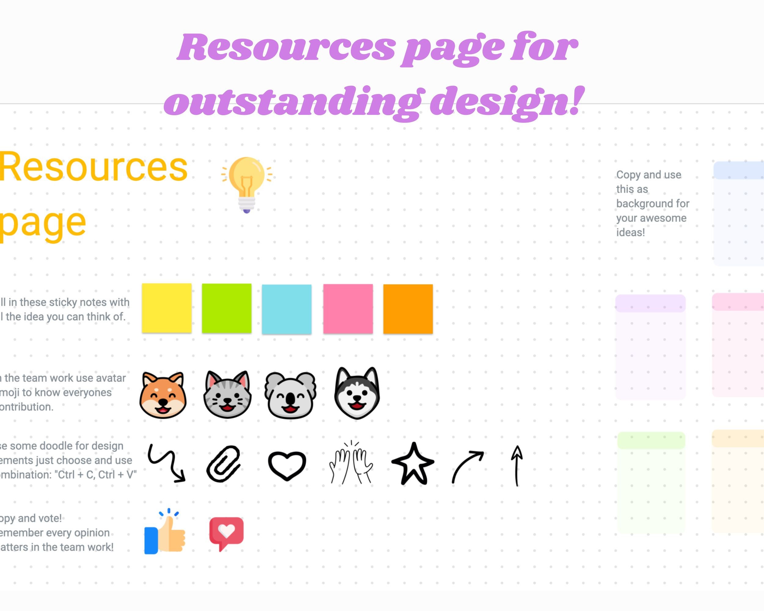 Cute Interactive Jamboard Template; Jamboard Template; Interactive ...