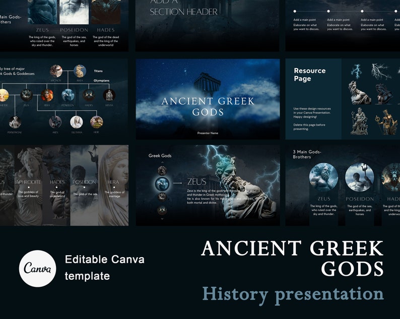 Ancient Greek Gods History Presentation I History Presentation I ...