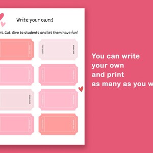 Printable Valentine's Day Coupons for Teachers to Make Your Students ...