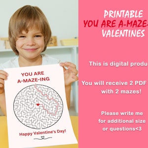 Printable Valentine's Day Activity Cards! Digital Download I Material ...