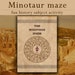 Printable Minotaur Maze; History Fun Activity; Ancient Greece Worksheet ...