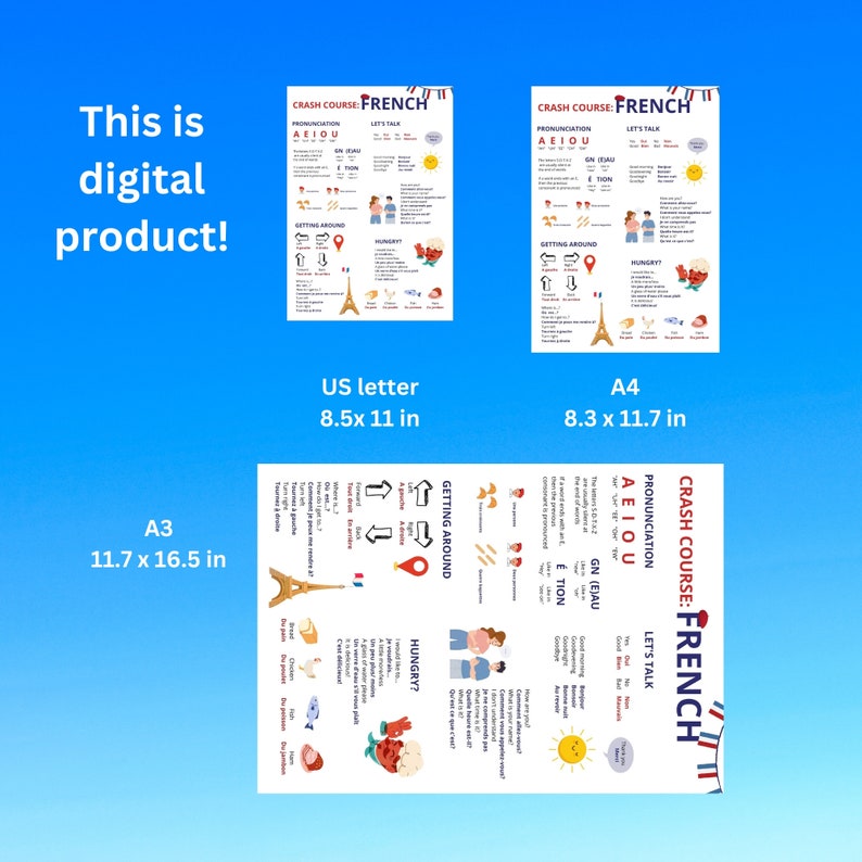 France Infographic Posters; French Classroom Decor; French Class ...