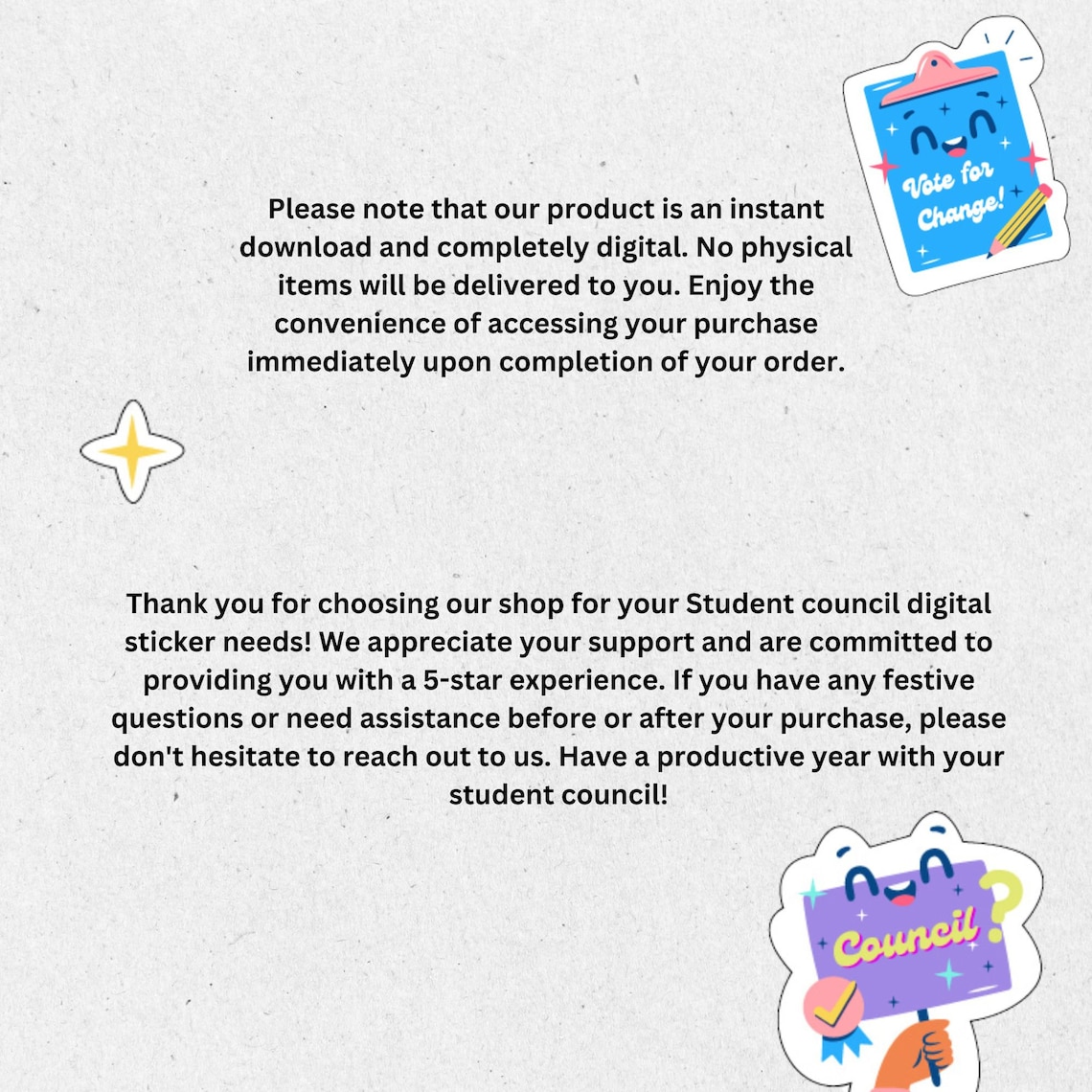 Student Council Digital Stickers; Digital Planner Stickers; Pupils ...