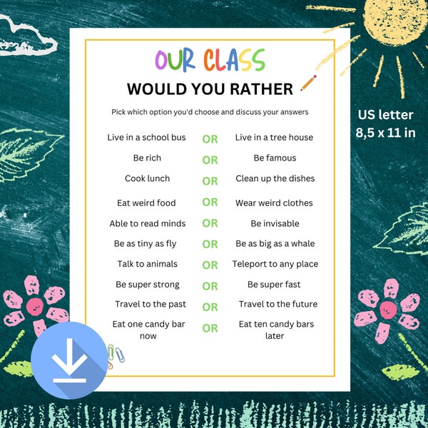 Printable Back to School Game Sit or Stand, First Week of School ...