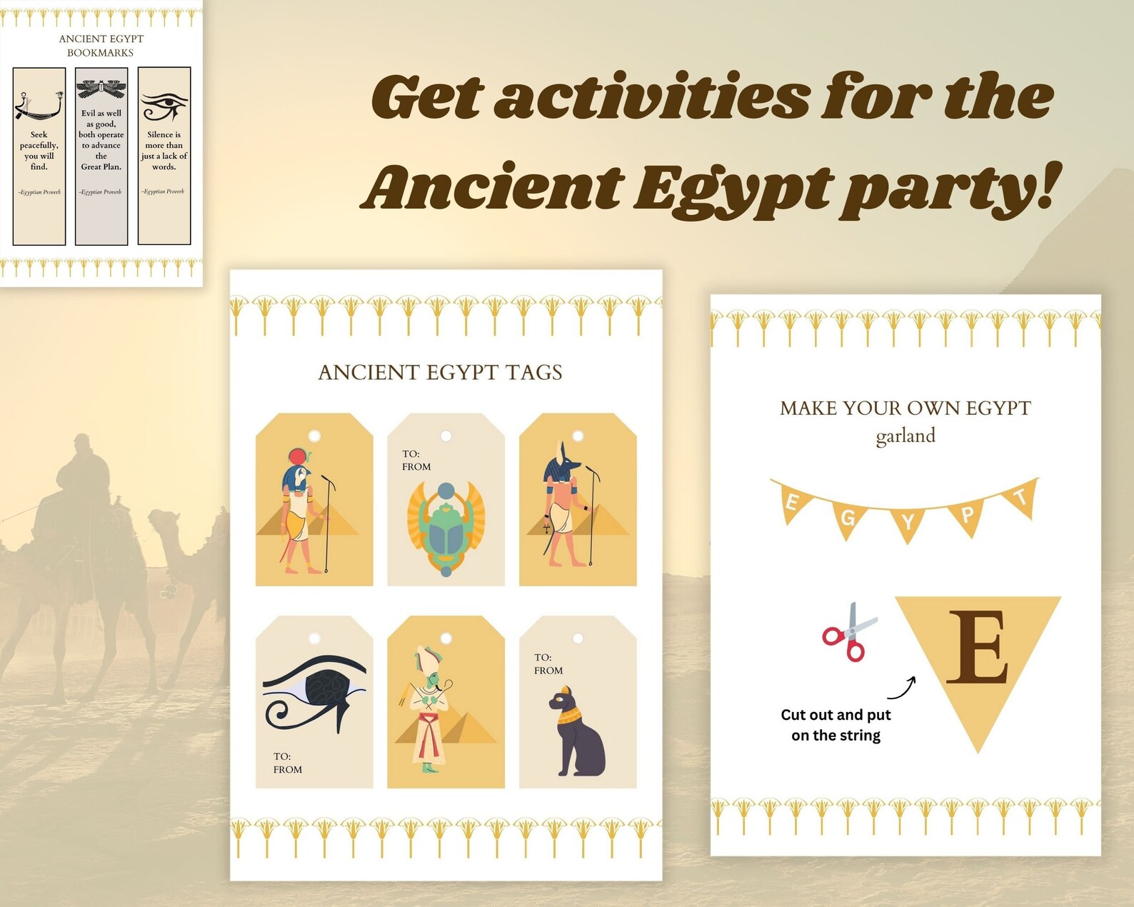Ancient Egypt Gods Printable Mythology Games Pack; History Lesson ...