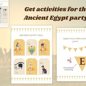 Ancient Egypt Gods Printable Mythology Games Pack; History Lesson ...
