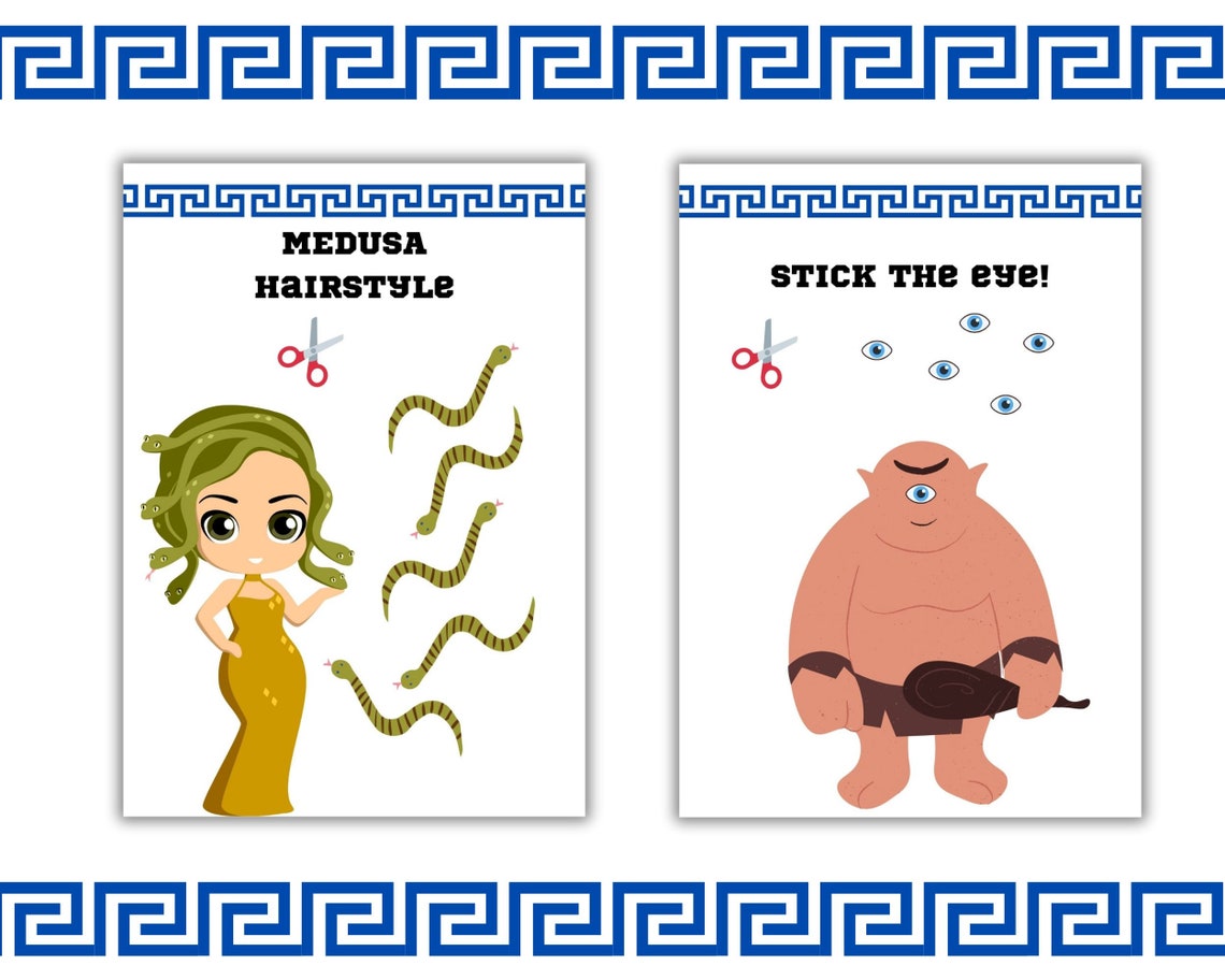 Ancient Greece Gods Printable Mythology Party Game; Fun Activity for ...