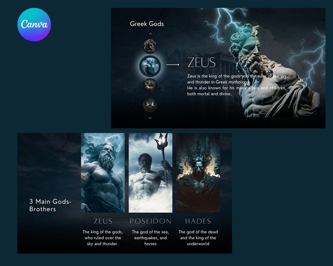 Ancient Greek Gods History Presentation I History Presentation I ...