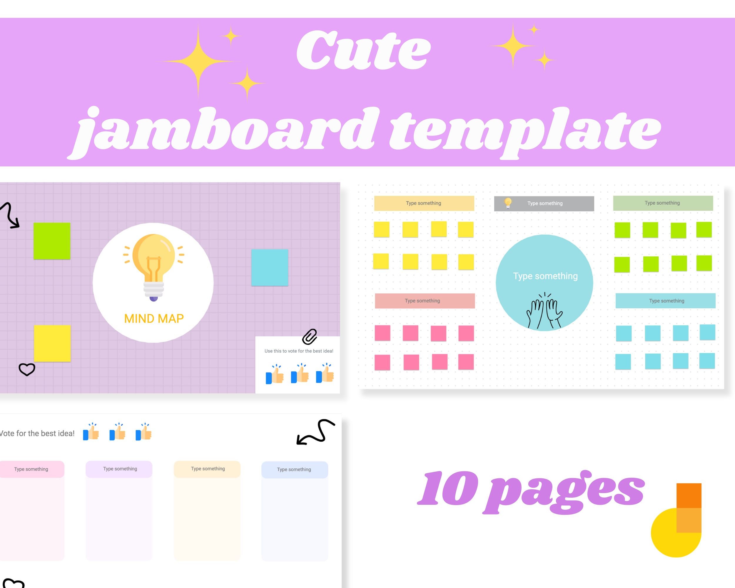 Cute Interactive Jamboard Template; Jamboard Template; Interactive ...