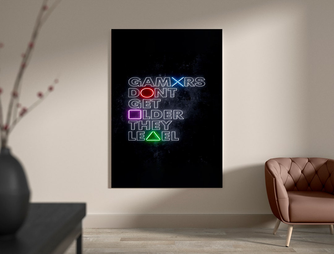 Game Canvas Game Wall Art Game Decor Game Poster Play Canvas Play Game ...