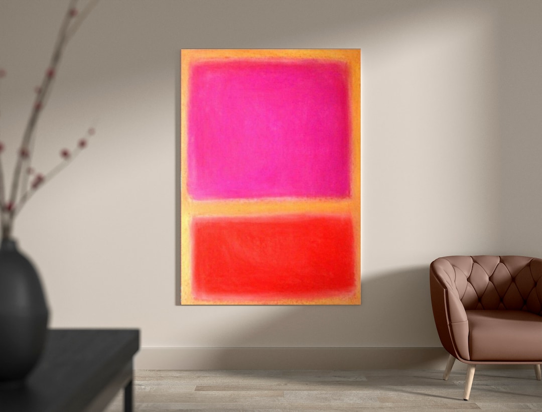 Mark Rothko Pink and Red Canvas_poster Art Reproduction,rothko ...