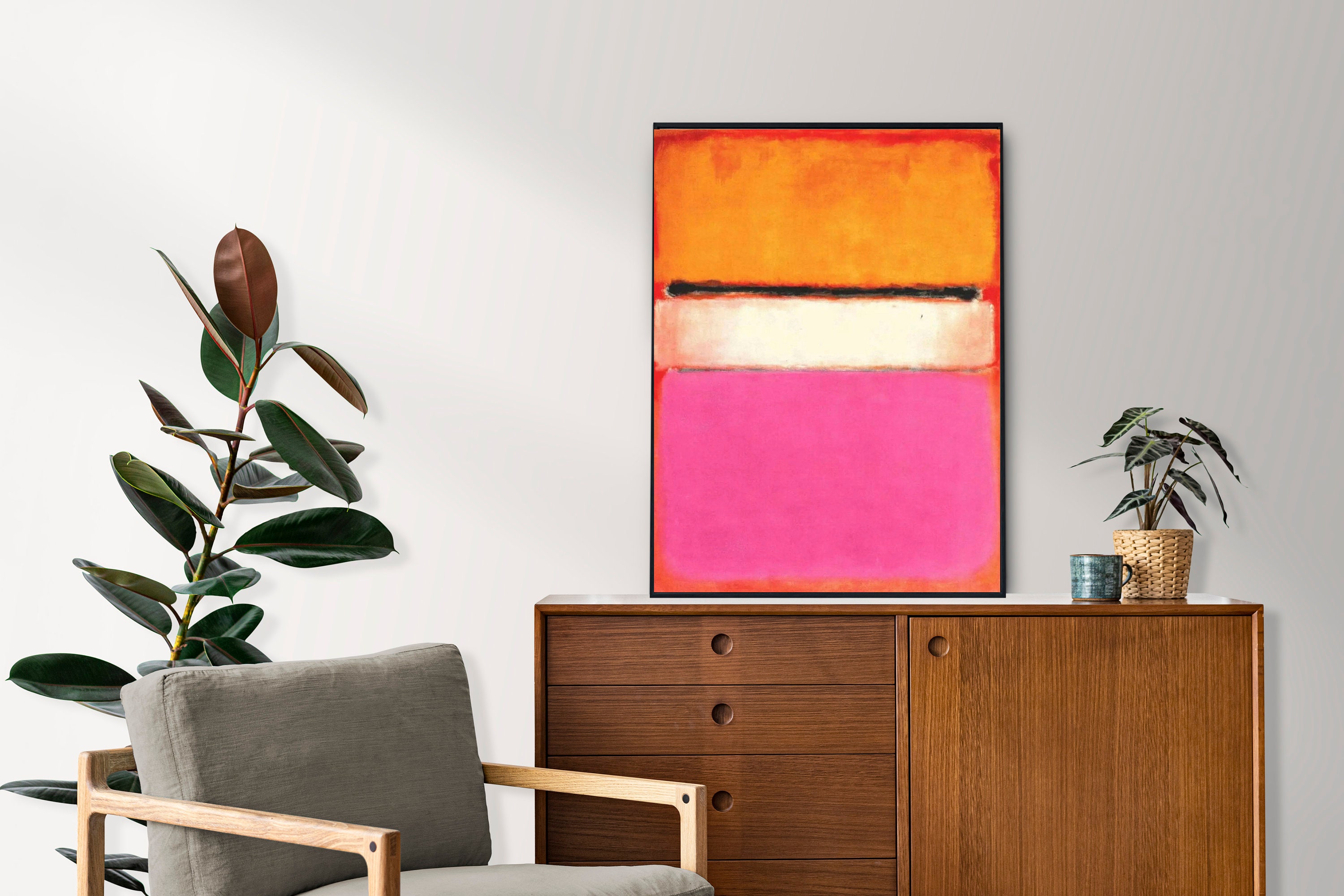 Mark Rothko White Center Canvas_poster Art Reproduction, Rothko ...