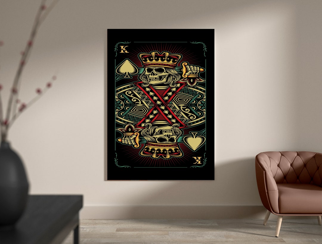 Playing Cards Canvas Playing Cards Wall Art Playing Cards Art - Etsy Canada