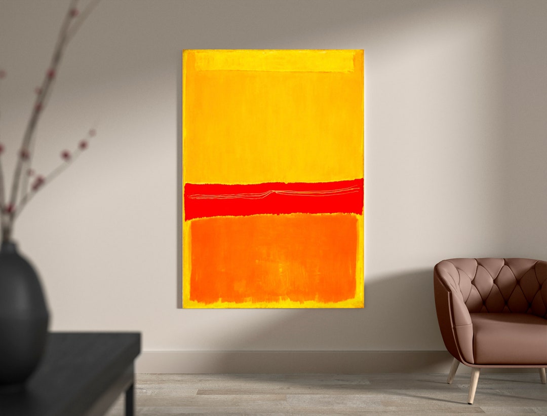 Mark Rothko Yellow and Orange Canvas_poster Art Reproduction,rothko ...