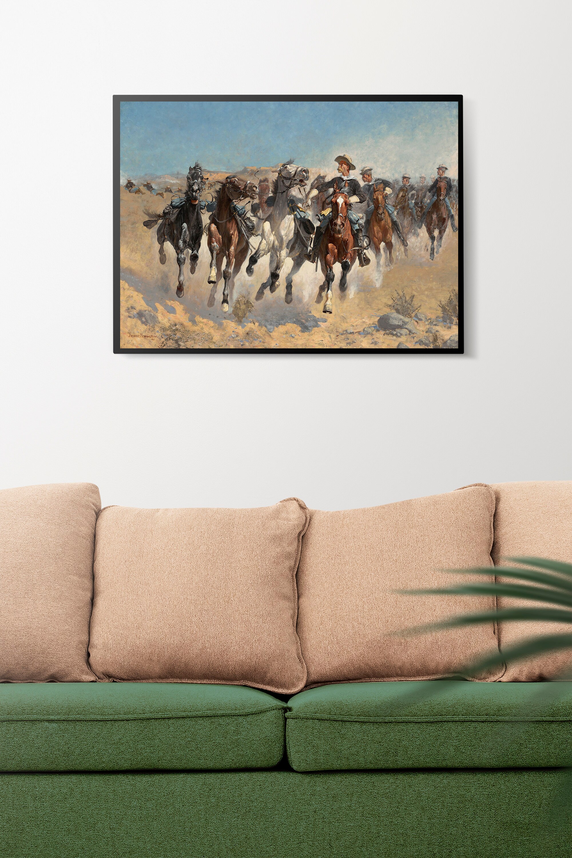 Cowboy Wall Decor, Wild Horses Canvas, Huge Canvas Art, Western Wall ...