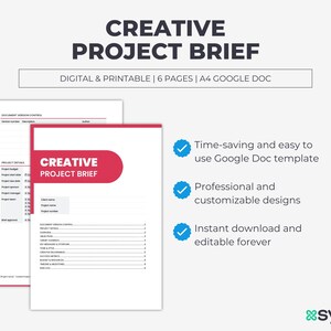 Project Brief Template Bundle: Branding, Creative, Video, Website ...