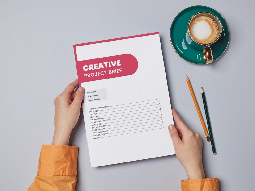 Creative Project Brief Template Google Docs | A4 | Editable Project ...