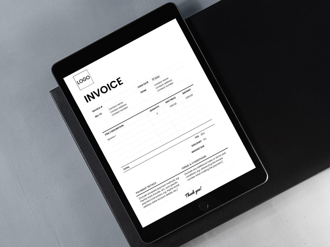 Professional Project Invoice Template - Editable, Reusable Google Doc ...