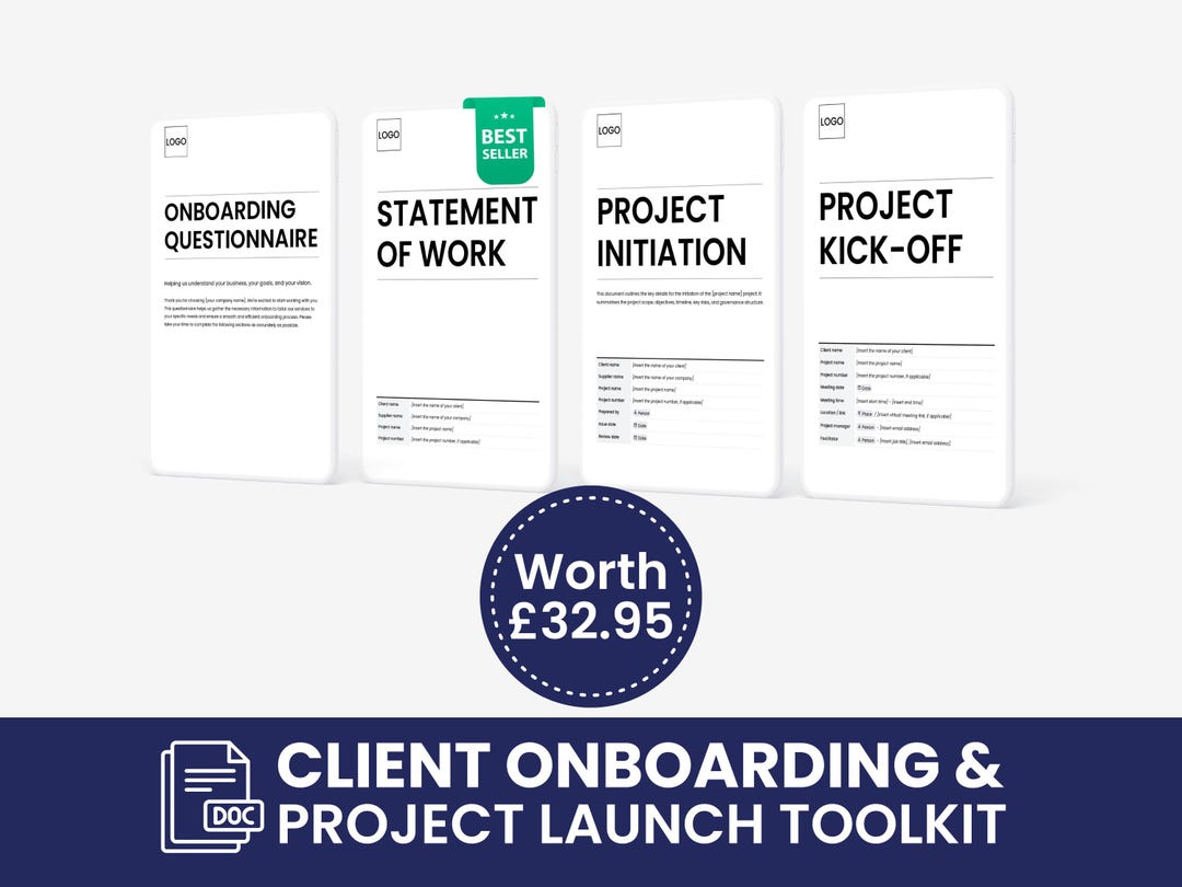 Client Onboarding & Project Launch Toolkit: Editable Google Docs ...