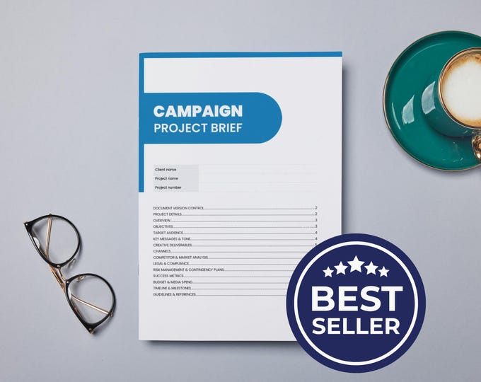 Campaign Project Brief Template: Editable Google Docs Marketing Plan ...