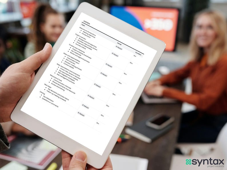 Project Kick-off Meeting Agenda Template: Editable Google Docs, A4/US ...
