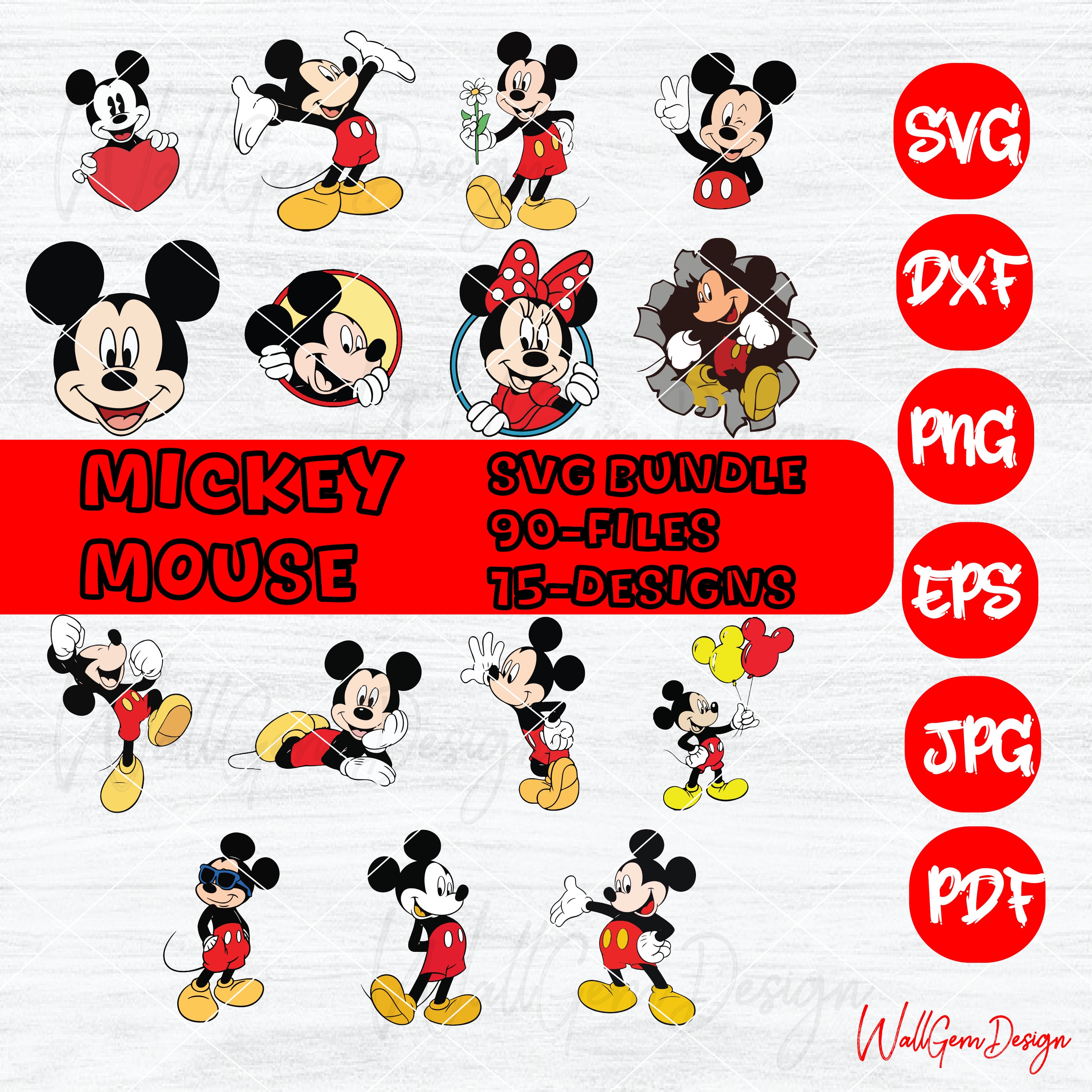 Mickey Mouse Viejo Y Minnie Mouse Tomados De La Mano