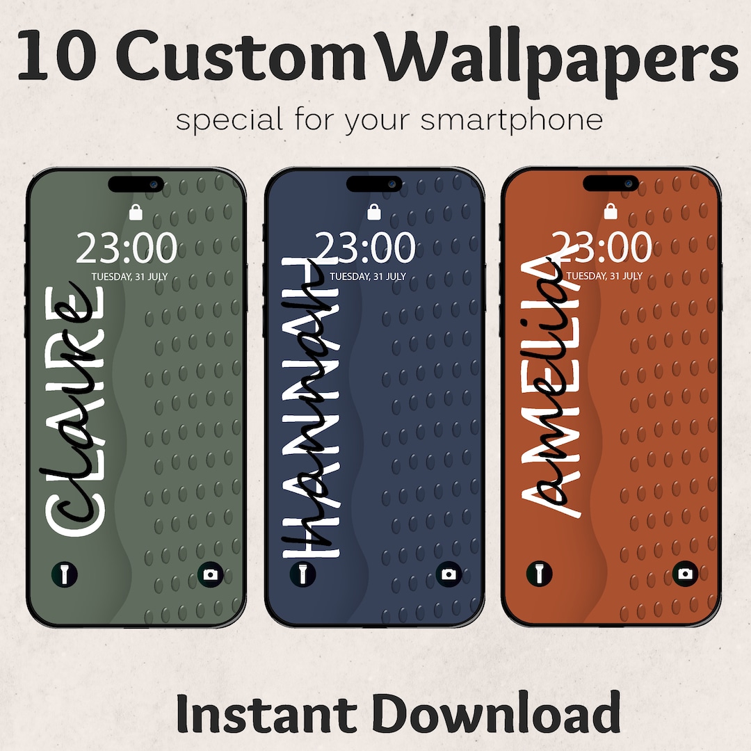 10 Custom iPhone Wallpaper, Minimalist Design Custom Wallpaper ...