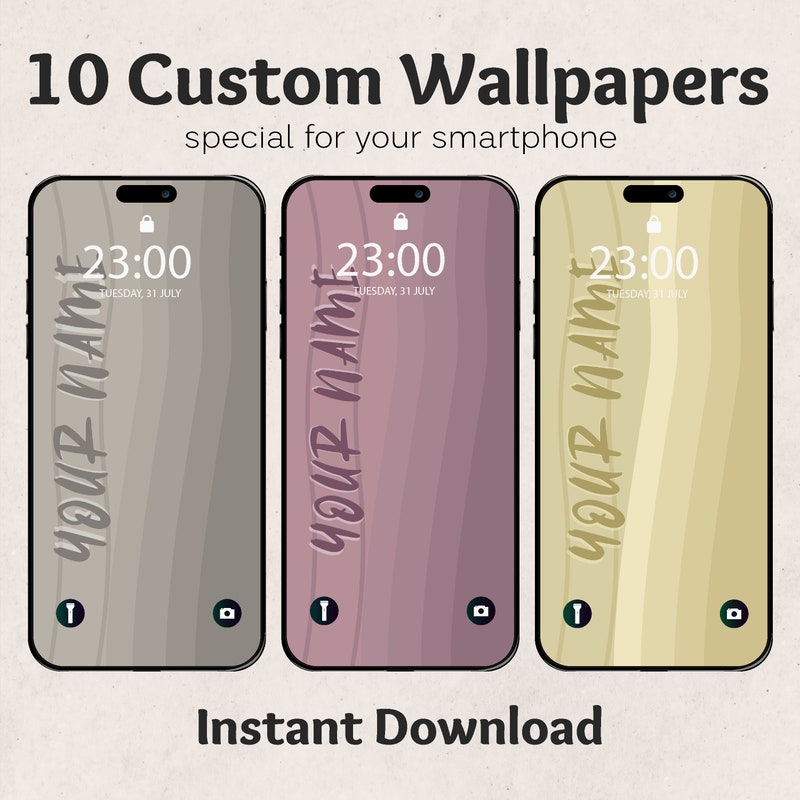 Personalised Phone Wallpaper - Etsy