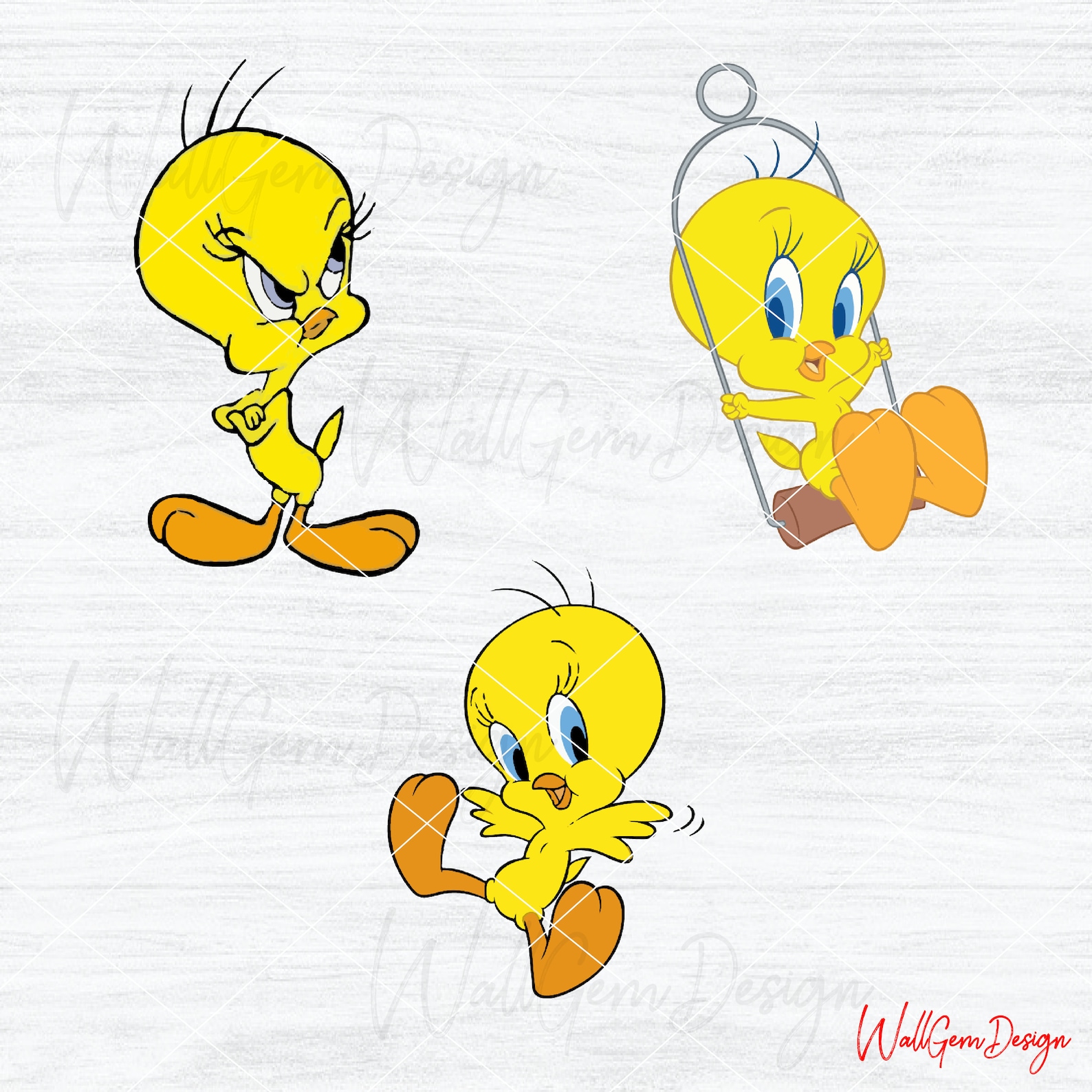 Tweety Bird SVG Bundle: Cartoon Clipart (60 Files) - Etsy