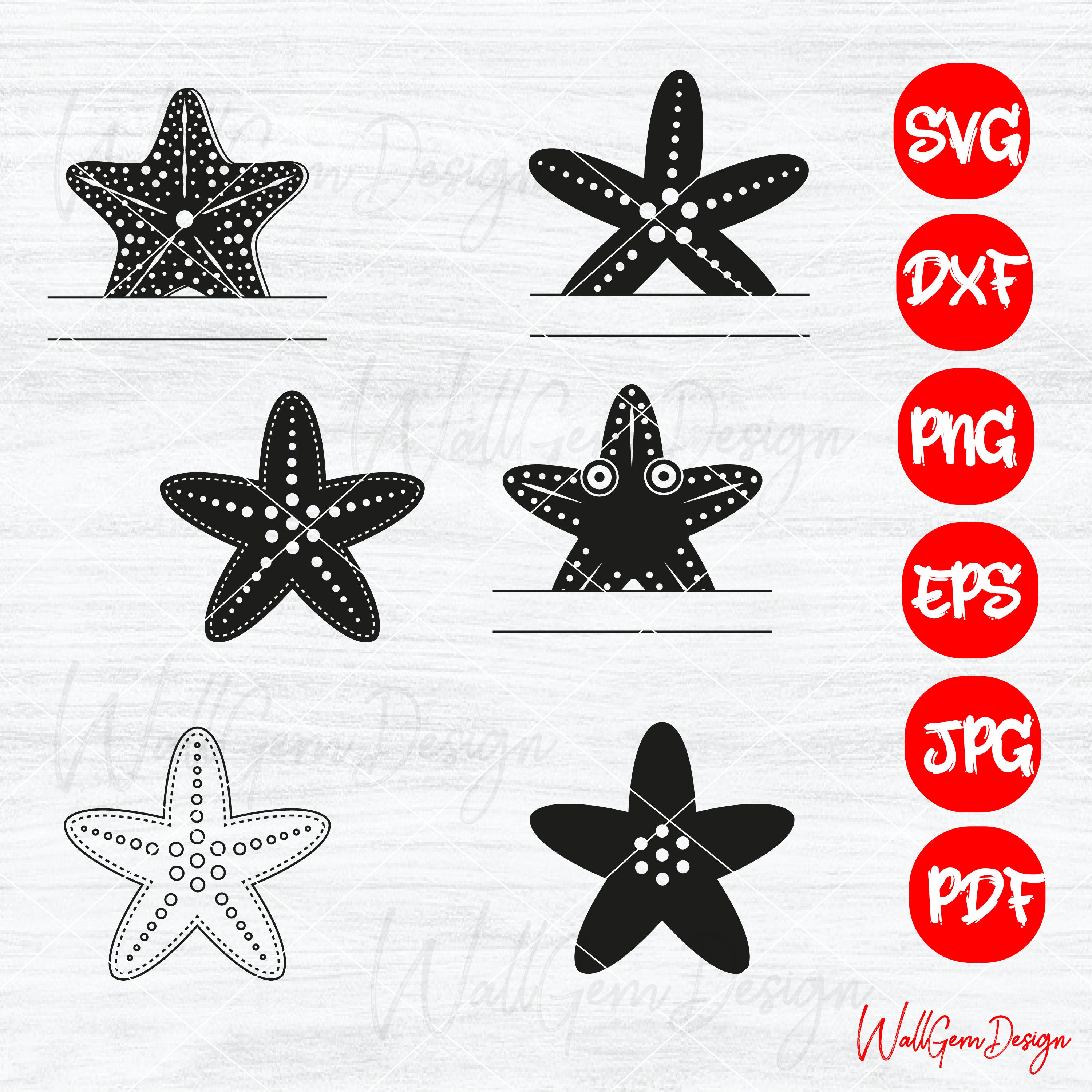 Starfish SVG Bundle: Sea Life Clipart (30 Designs) - Etsy