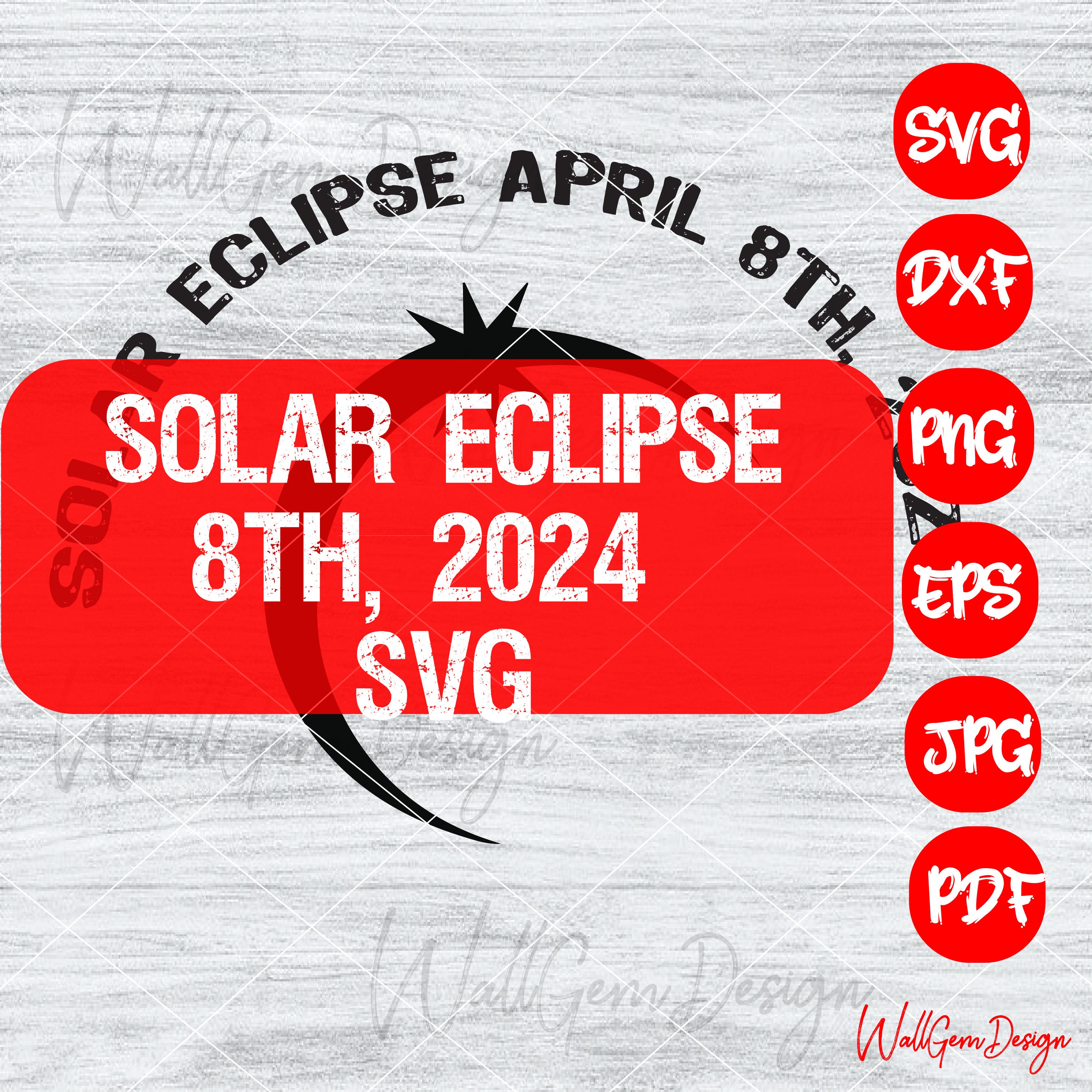 Solar Eclipse Svg, April 8 Th 2024, Total Solar Eclipse, Total Eclipse 2024, USA Solar Eclipse ...