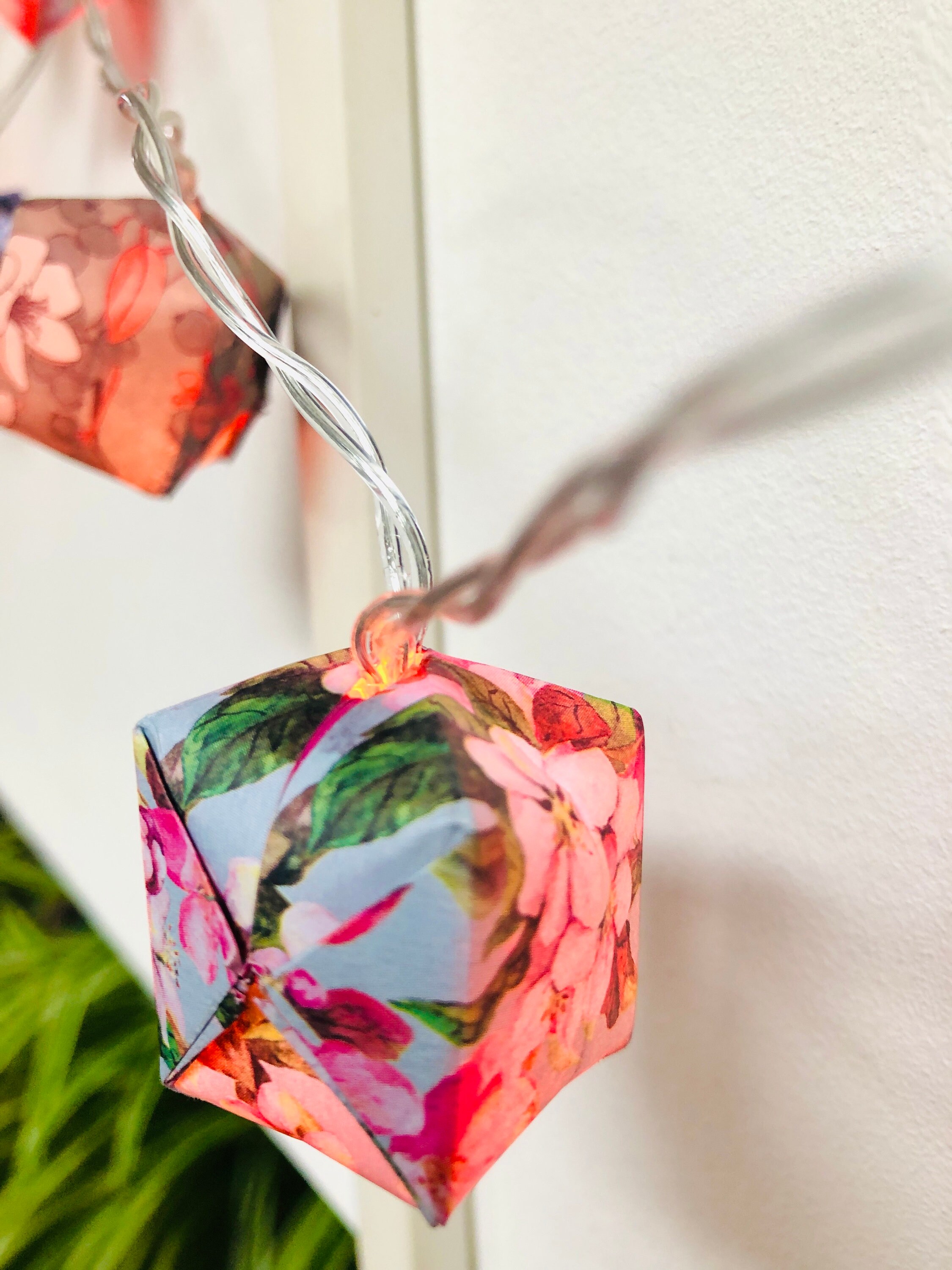 Origami-lantaarnverlichting (10 Leds) - Etsy