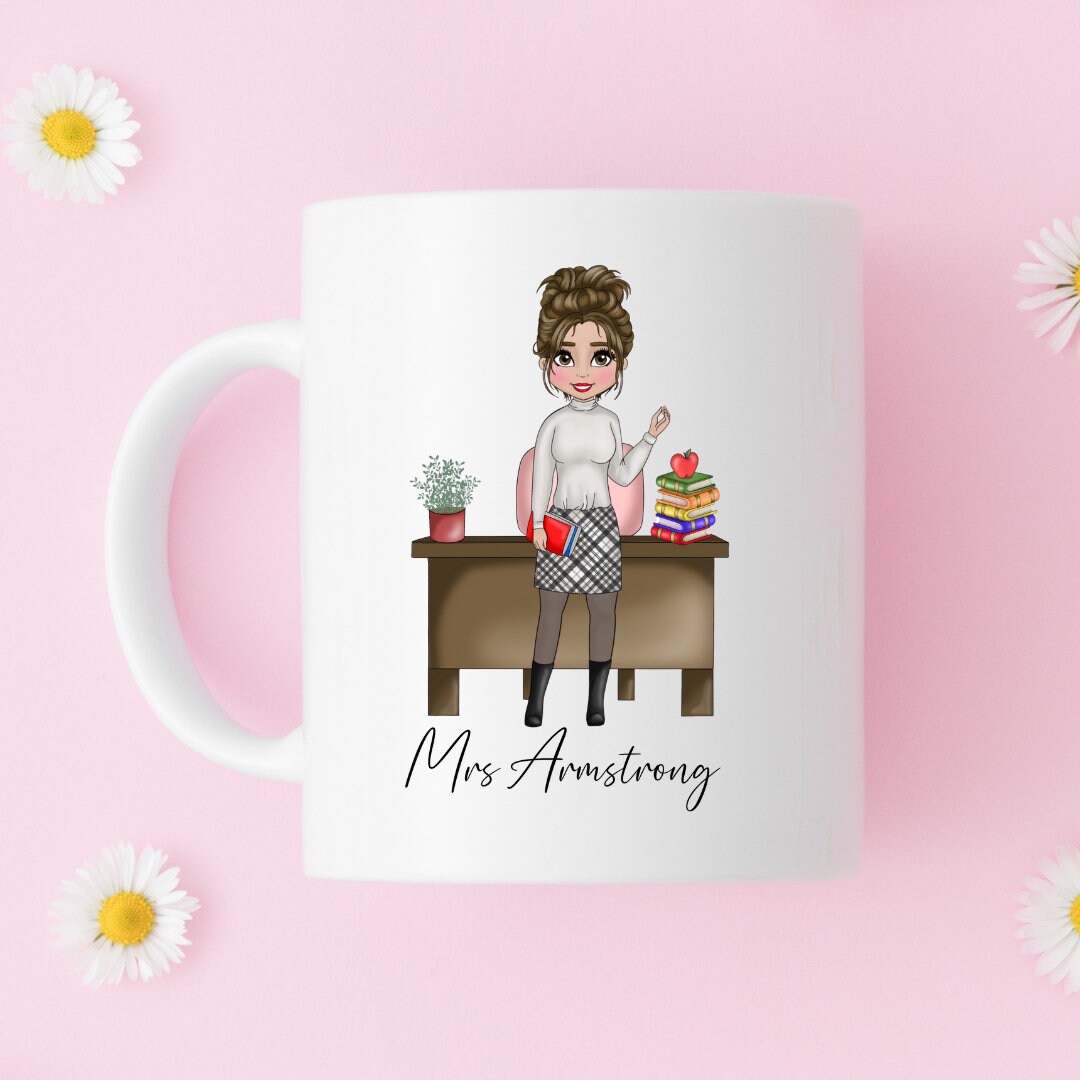 Personalised Teacher Mug, Design Your Own Teacher, Teacher Gift, Gift ...