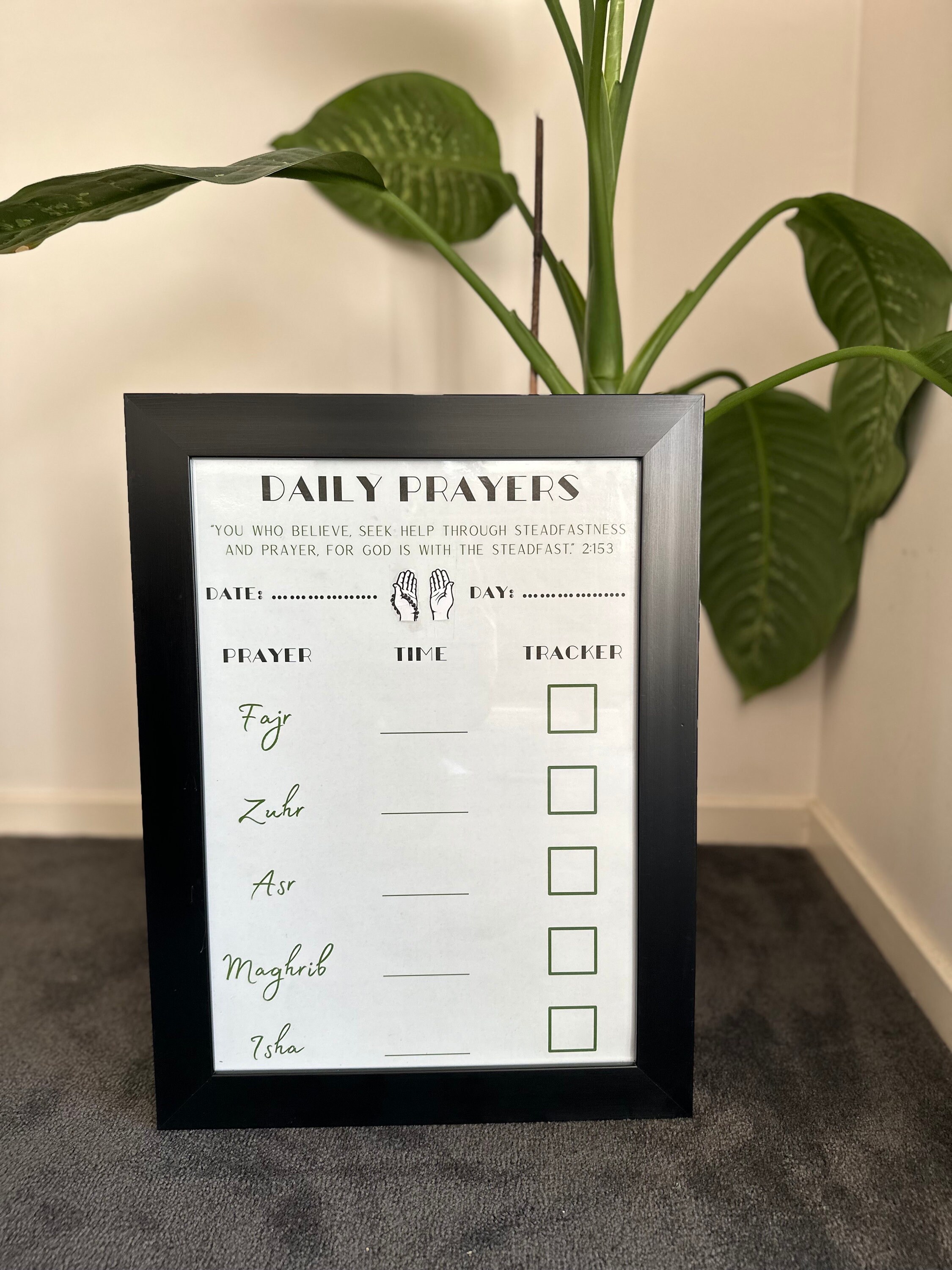 Islamic Daily Prayer Tracker - Printable PDF Track Your Salah and ...