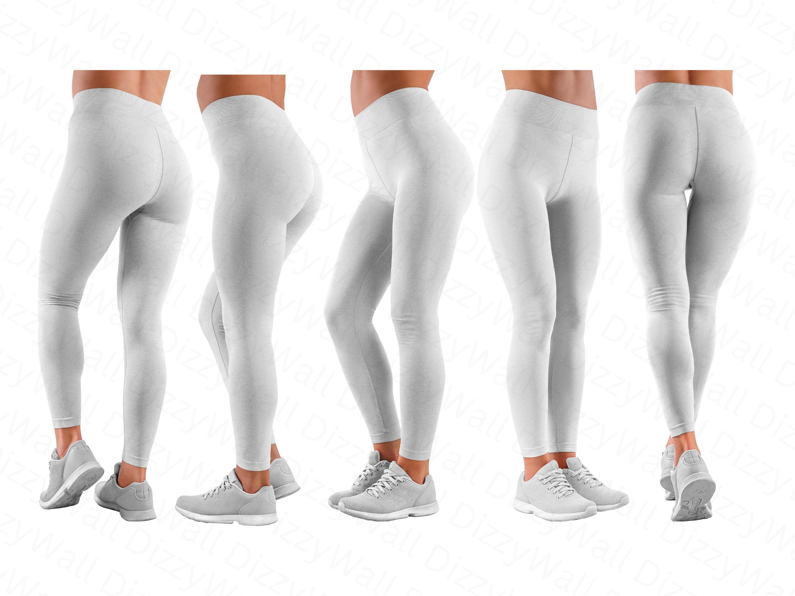 Woman Leggings Mockups, Yoga Pants Mockup, Overprint Design Mockup ...