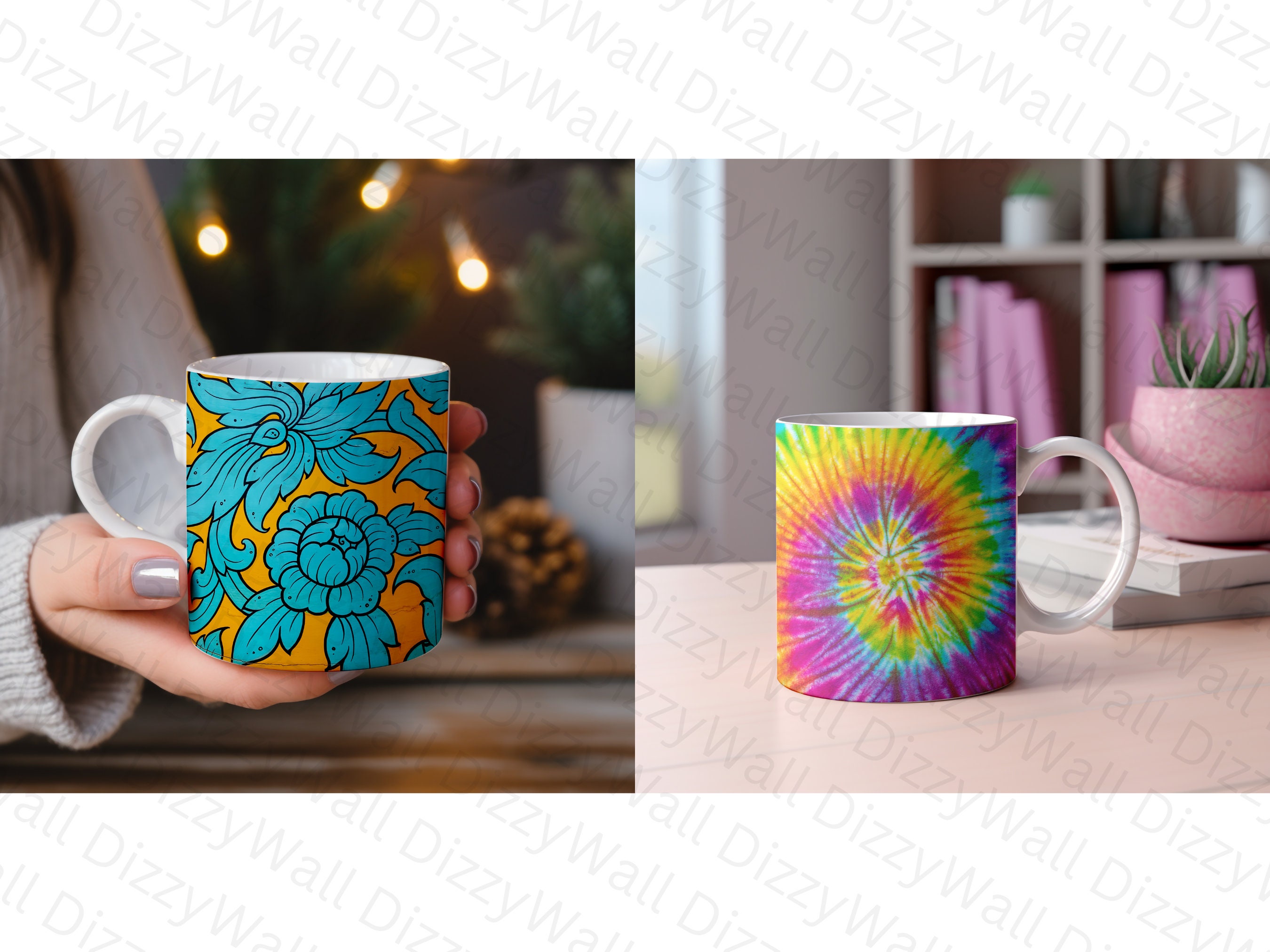 Wrap Around Mug Mockups, Smart Mockups, PSD, Cup Mockup Bundle ...