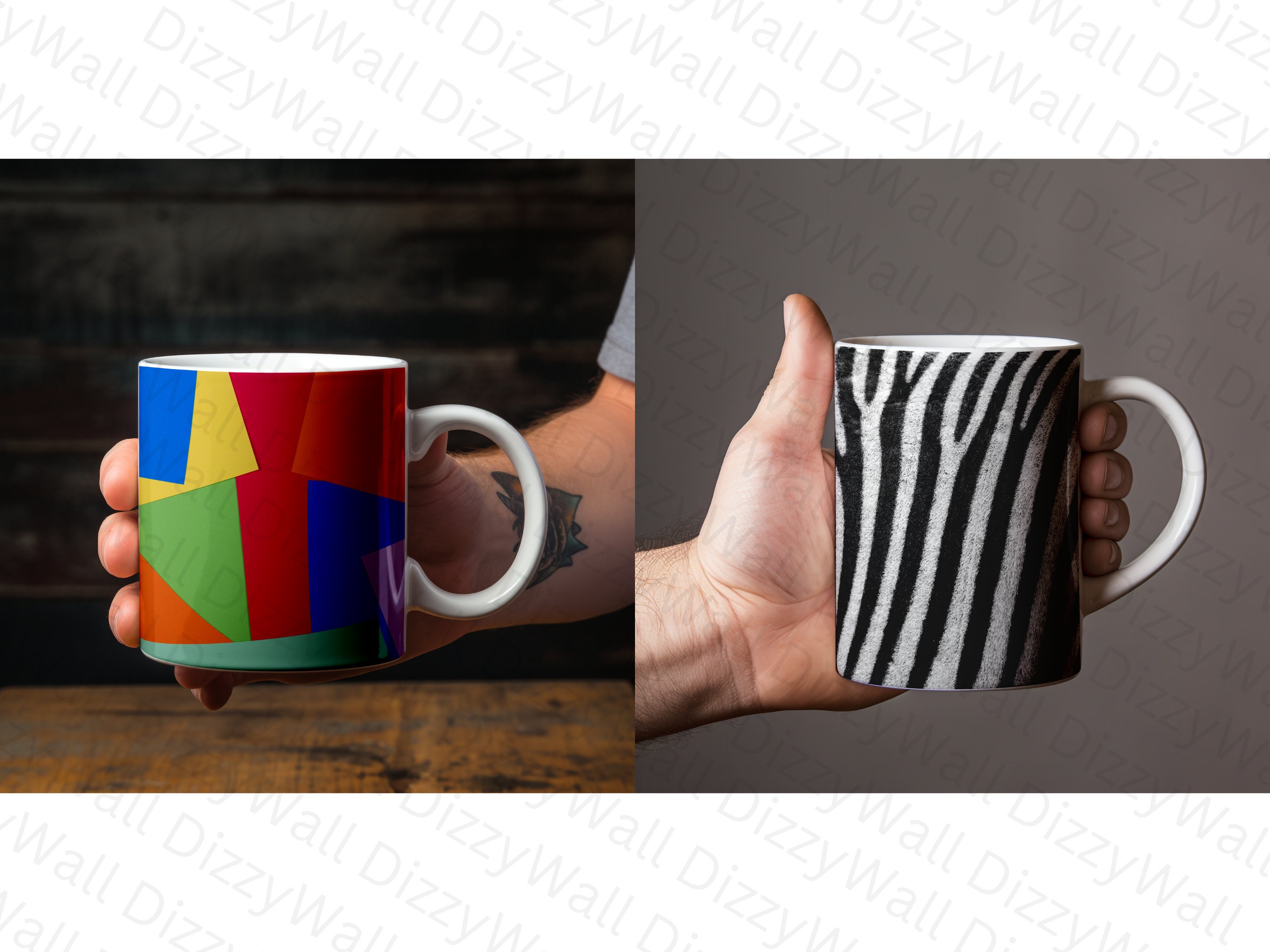 Wrap Around Mug Mockups, Smart Mockups, PSD, Cup Mockup Bundle ...