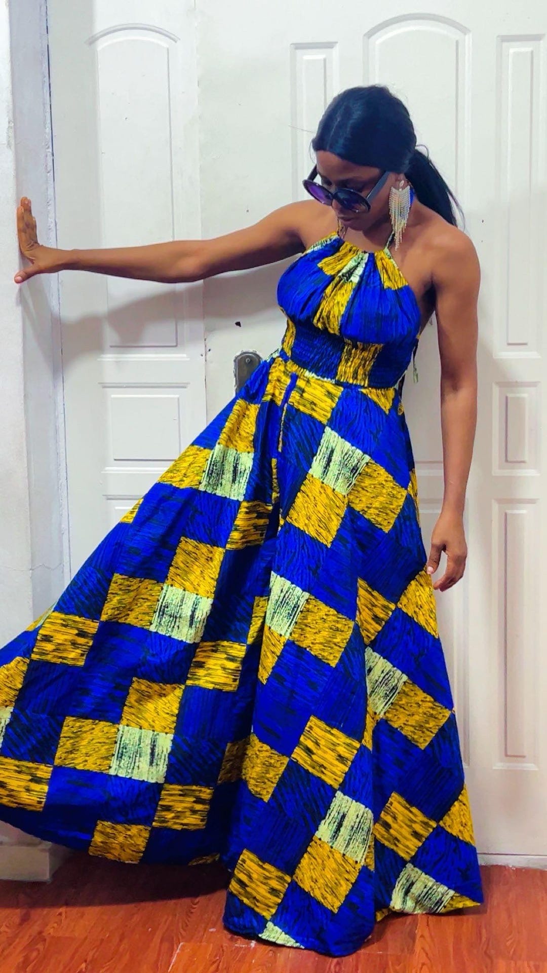 African Print Palazzo Jumpsuit: Bluey Wide Leg Ankara Jumpsuit - Etsy