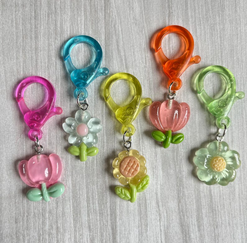 Flower Stitch Markers/crochet Stitch Markers/knit Stitch Markers/stitch ...