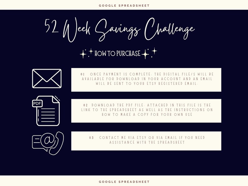 52 Week Savings Challenge Google Sheets Template | Save Money in 52 ...