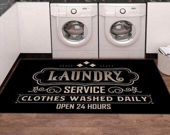 DRAW Soft Woven Rugs 24x56 Laundry Room Rug Funny Non Skid - Etsy