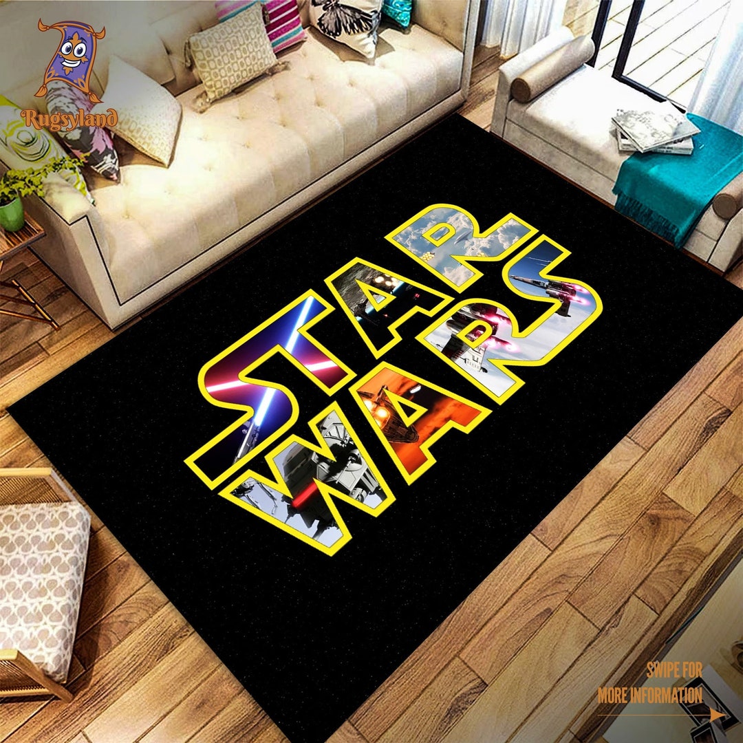 Star Wars Rug, Minimalist Baby Yoda Rug, Star Wars Patterned Rug ...
