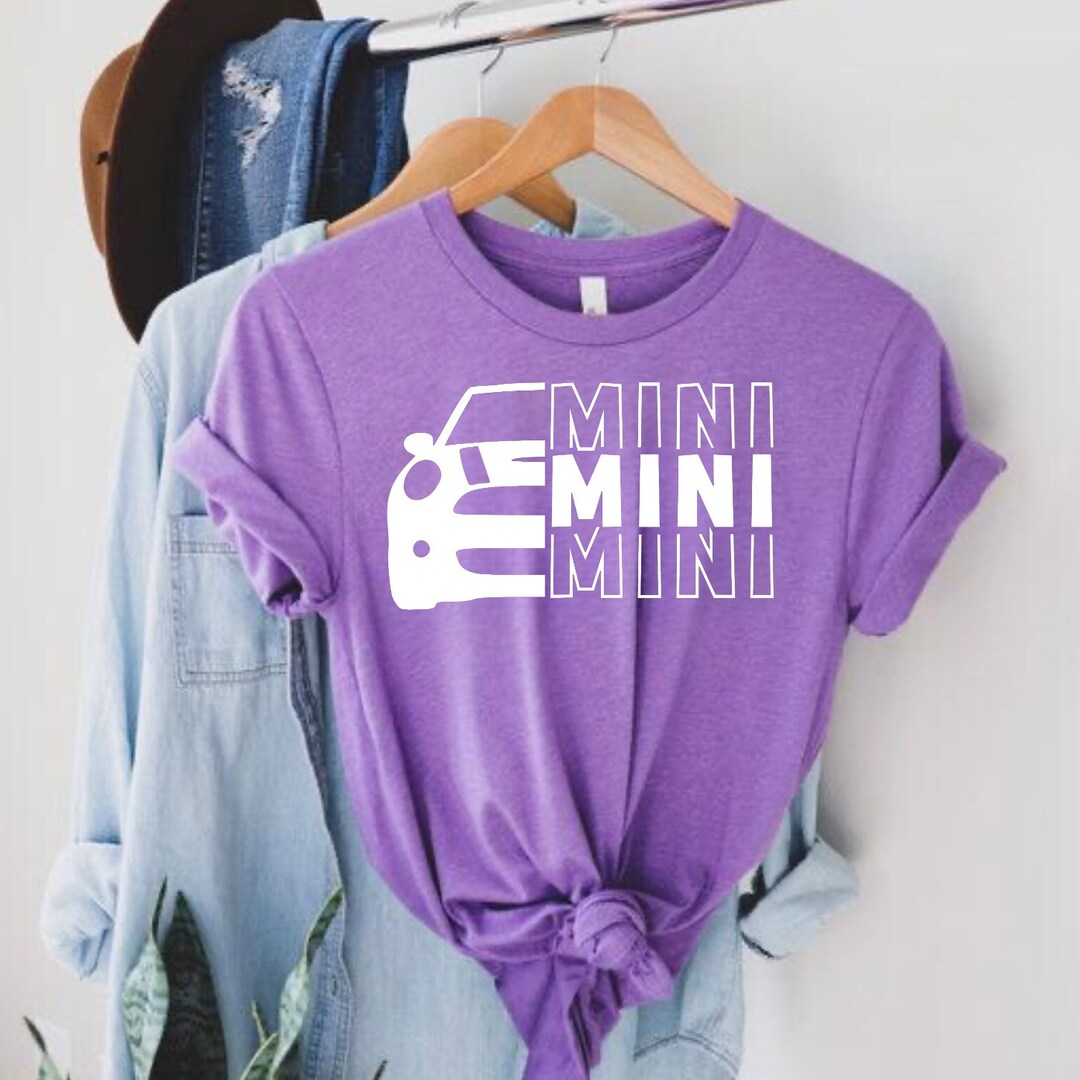 MINI MINI MINI Custom Tshirt Mini Cooper Apparel Vinyl Heat Transfer ...