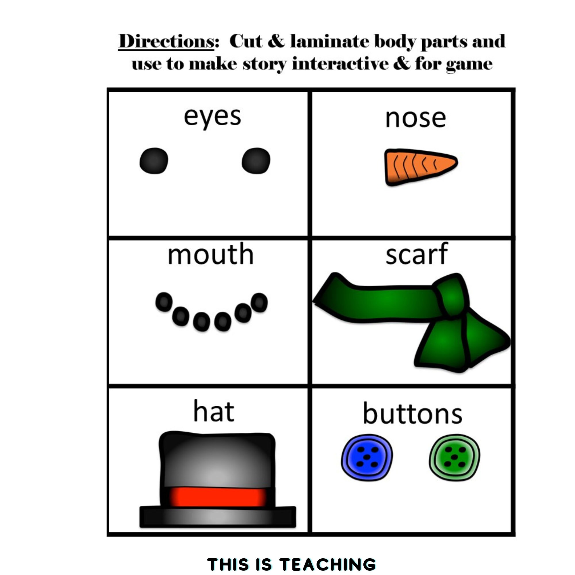 Let's Build A Snowman Winter Story & Activities Preschool Special ...