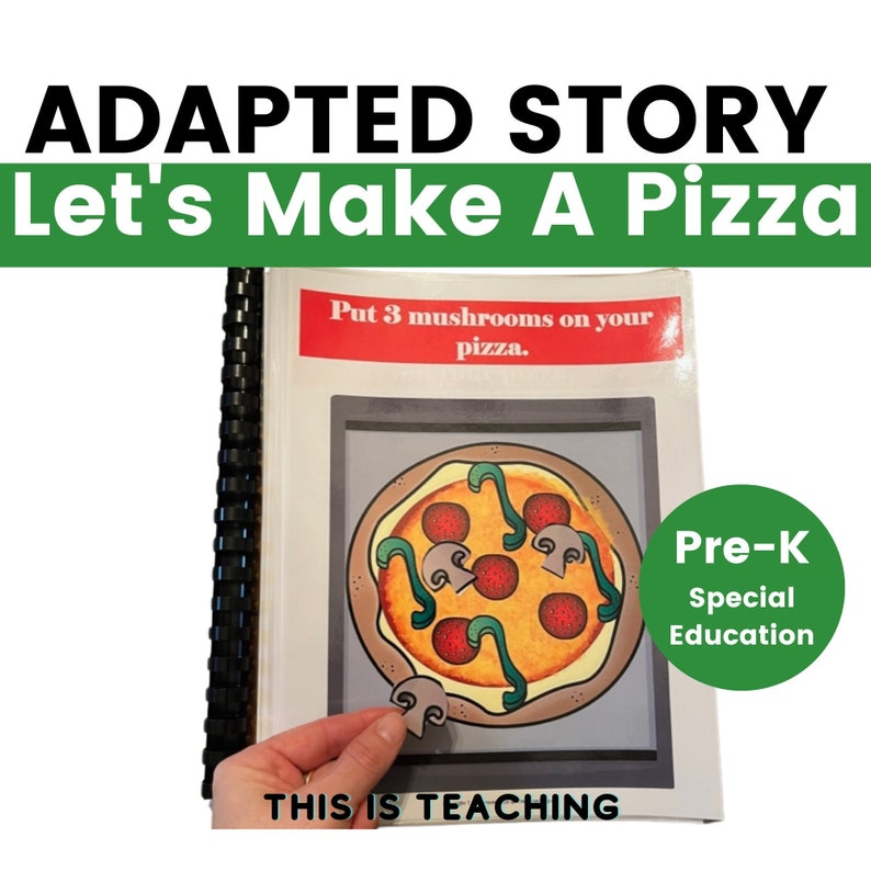 Pizza Adapted Story & Activities Preschool Special Education - Etsy