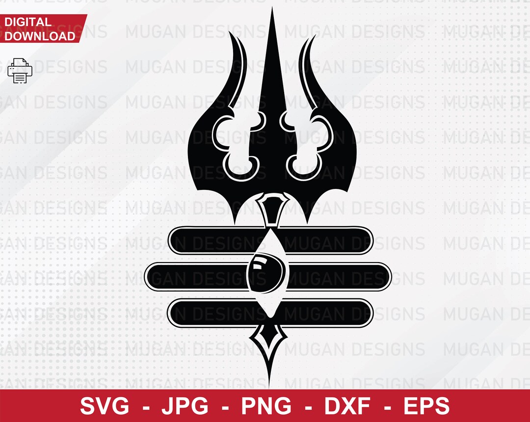 Trishul Svg Third Eye Clipart God Shiva Trishul Om - Etsy
